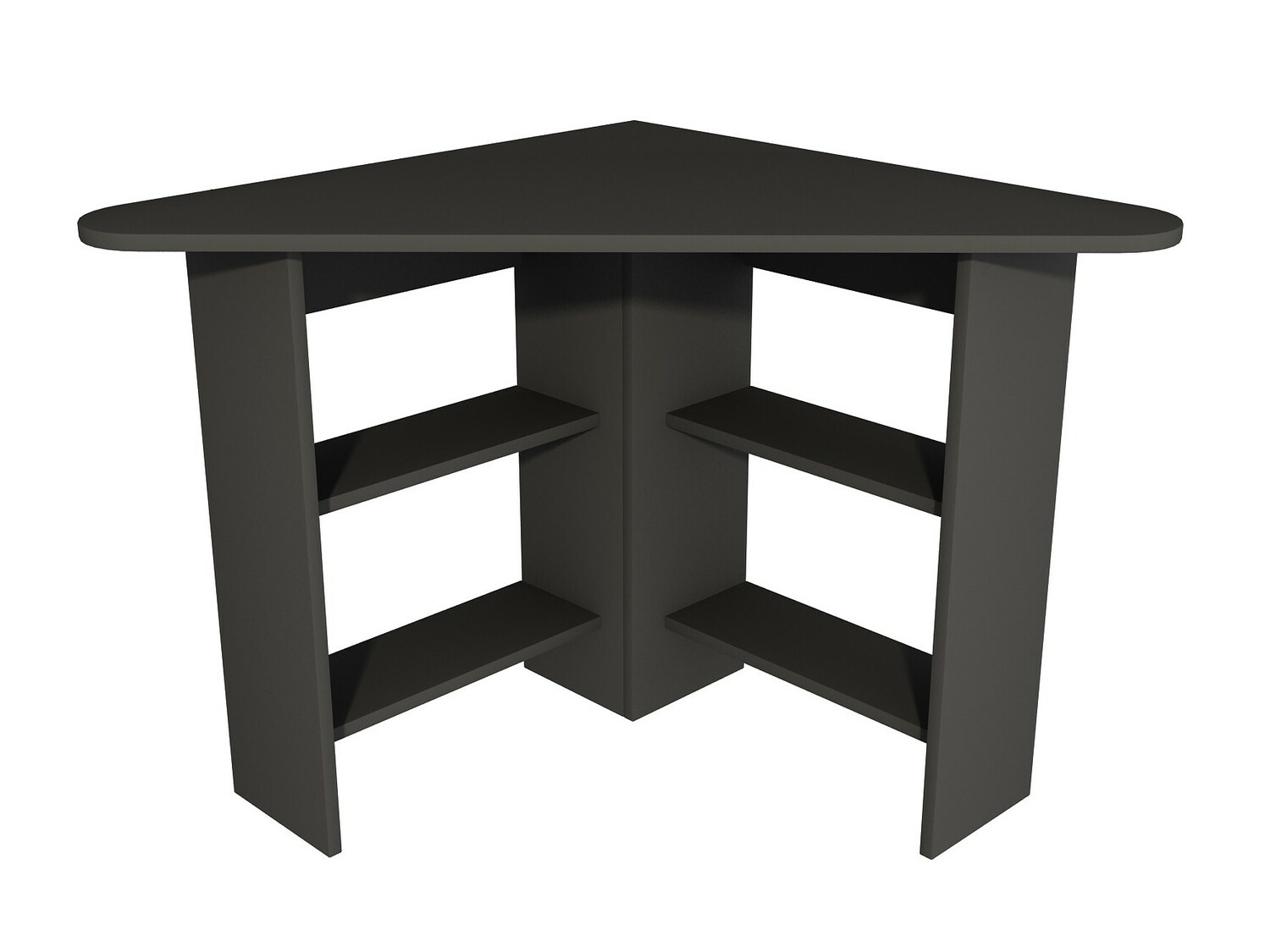 Kampinis darbo stalas Kailua 295 (Antracitas) - Biuro baldai | Baldai1.lt