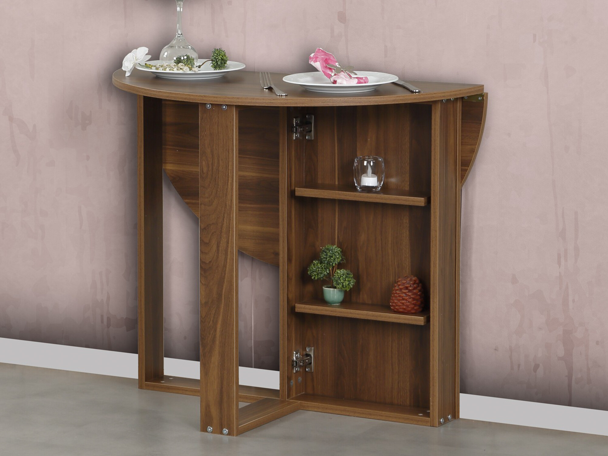 Sulankstomas stalas Kailua 1399 (Graikinis riešutas) - Svetainės baldai ...